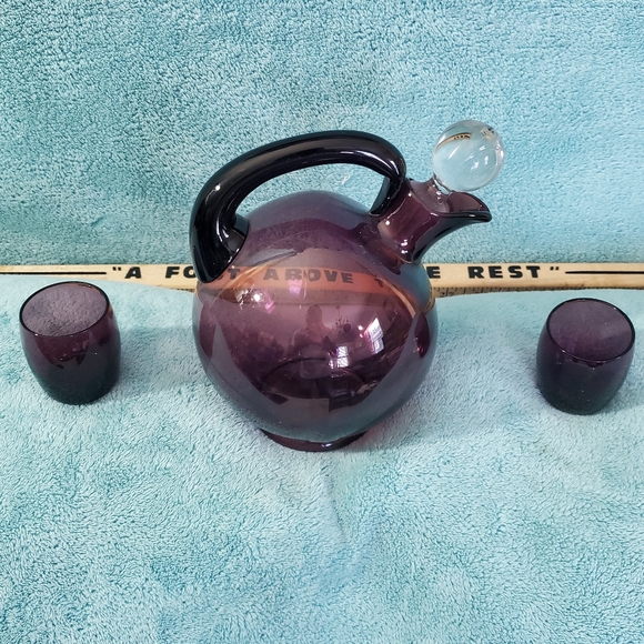 Kitchen | Vintage Cambridge Amethyst Tilt Ball Decanter With Stopper 2 ...